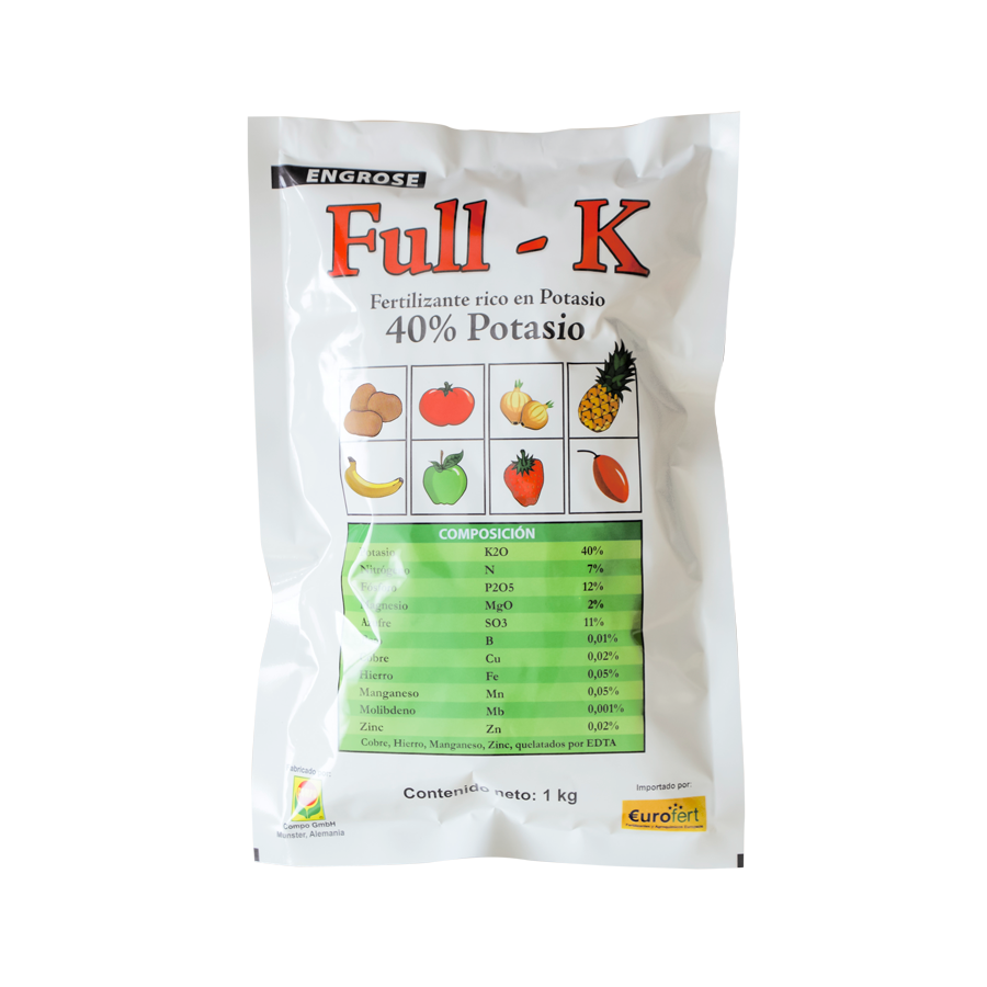 Full K: fertilizante potásico para mayor calidad y producción.