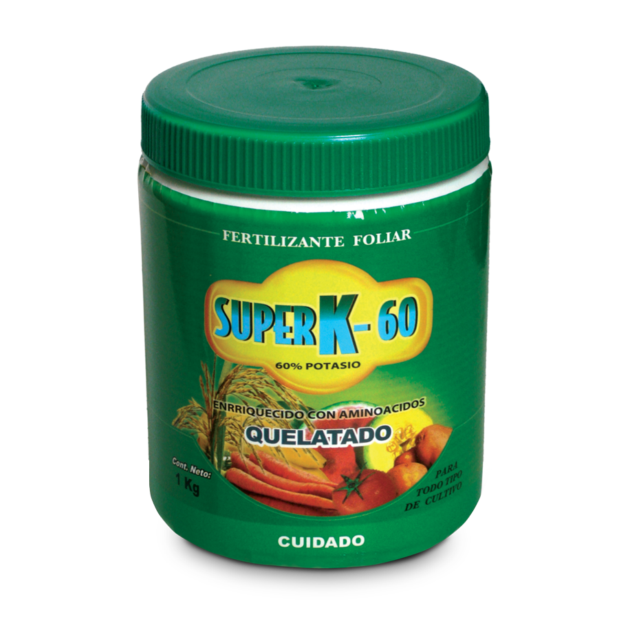 SUPER K 60: fertilizante corrige deficiencia de potasio en cultivos
